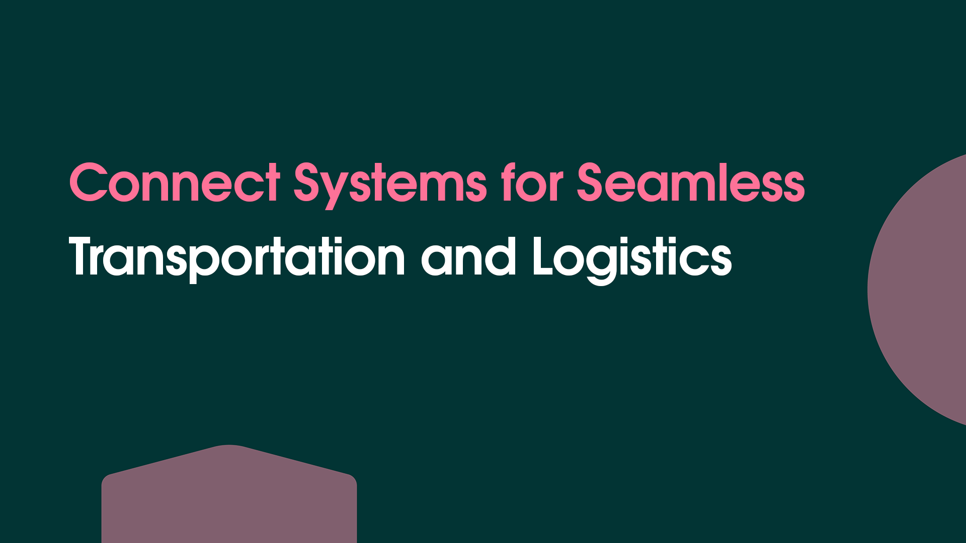 Connect Systems for Seamless Transportation and Logistics - Salesforce.com