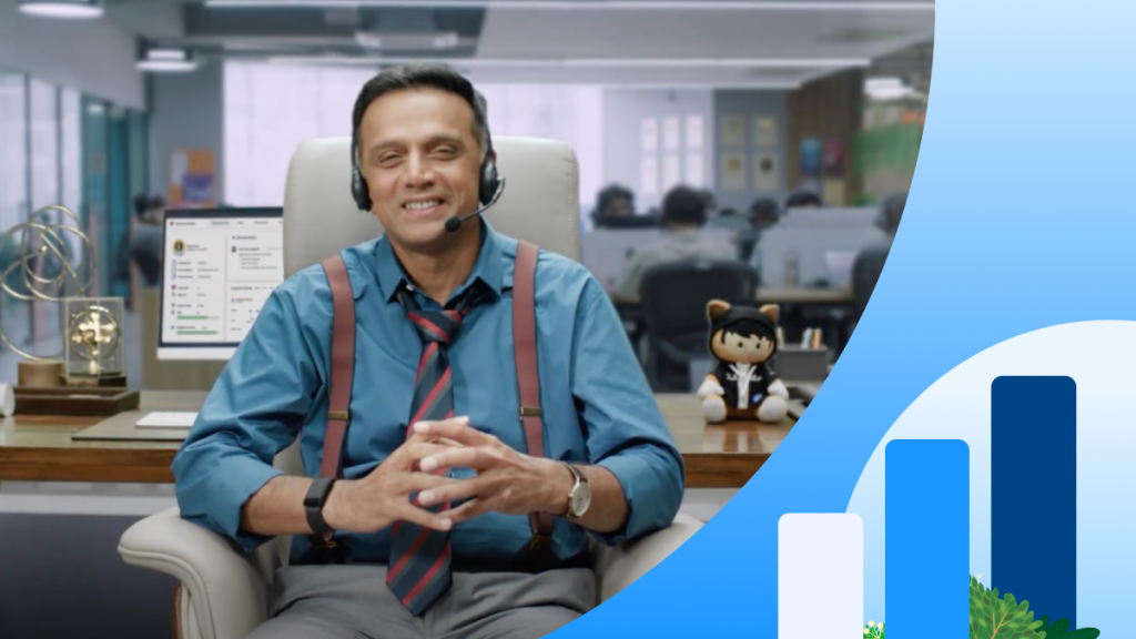 Salesforce And Rahul Dravid Debut “we Help Businesses Grow” Campaign