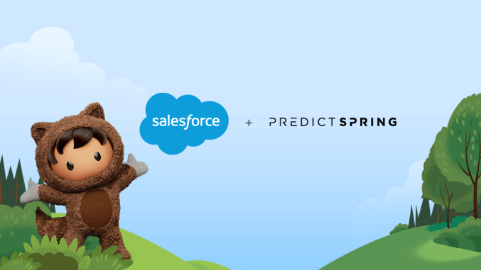 SalesforceがPredictSpringの買収契約を正式に締結 - Salesforce