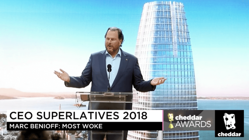 The Cheddar Awards: Salesforce Chairman and co-CEO Marc Benioff is 2018 ...