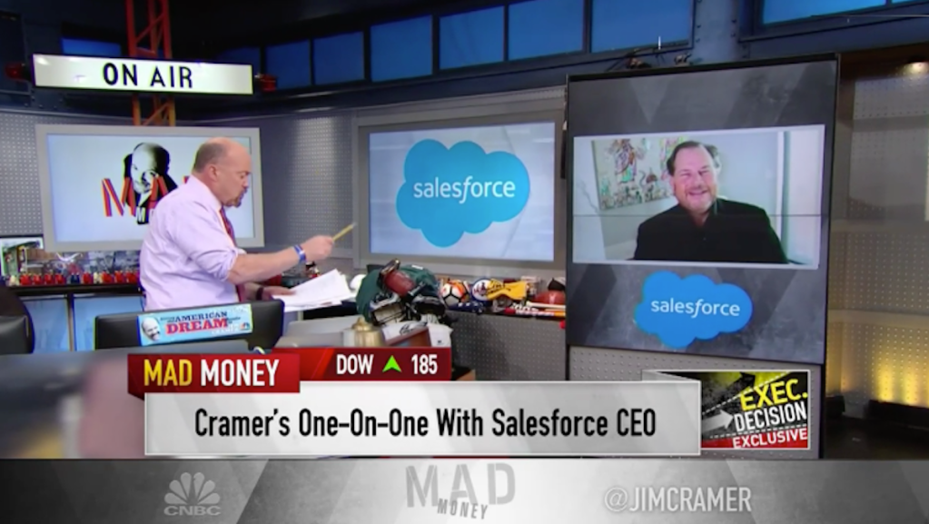 Salesforce Chair and CEO Marc Benioff Discusses Q3 FY21 Results with Jim Cramer on CNBC’s Mad ...